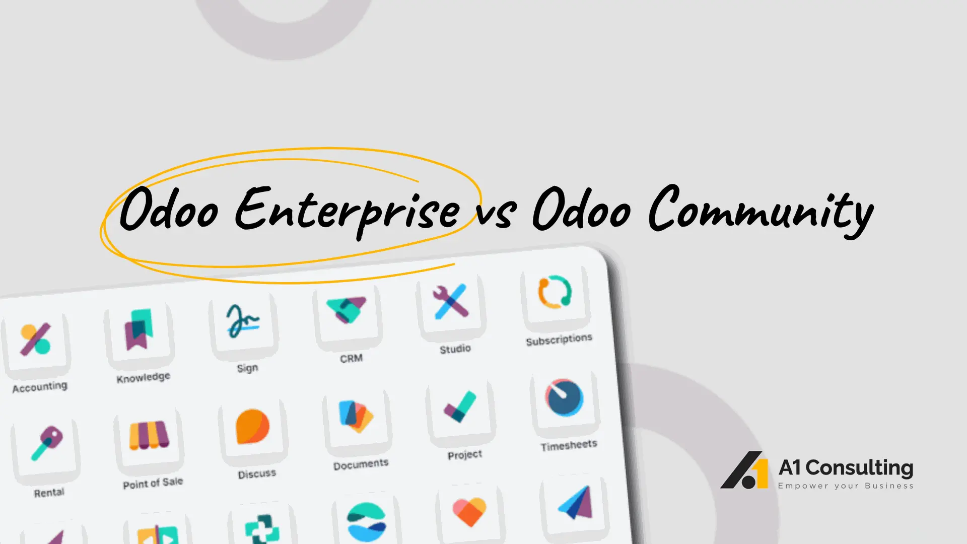 So sánh Odoo Community vs Enterprise