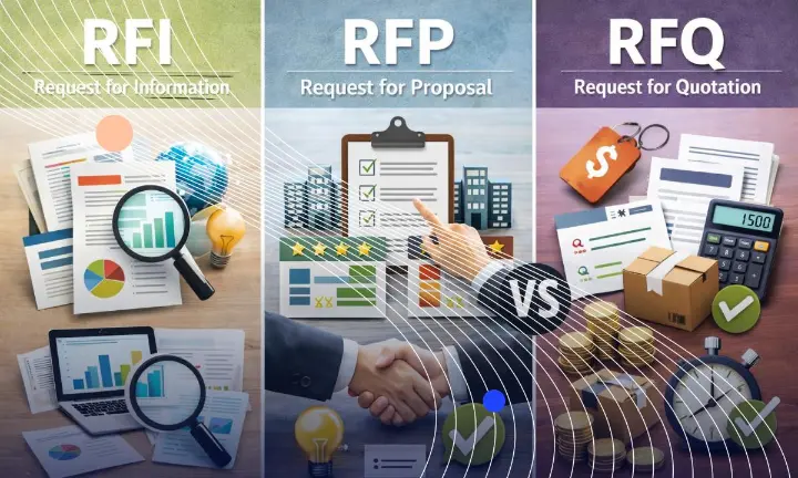 Phân biệt RFI vs RFP vs RFQ trong dự án ERP | Hướng dẫn chi tiết
